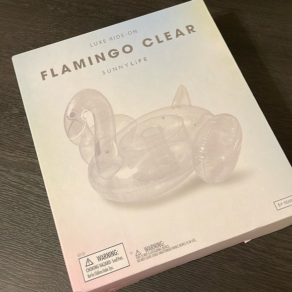 Sunnylife | Other | Nwt Sunnylife Flamingo Clear Luxe Pool Rideon ...